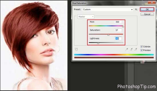 Change hair color in Photoshop - #!/DevDude/
