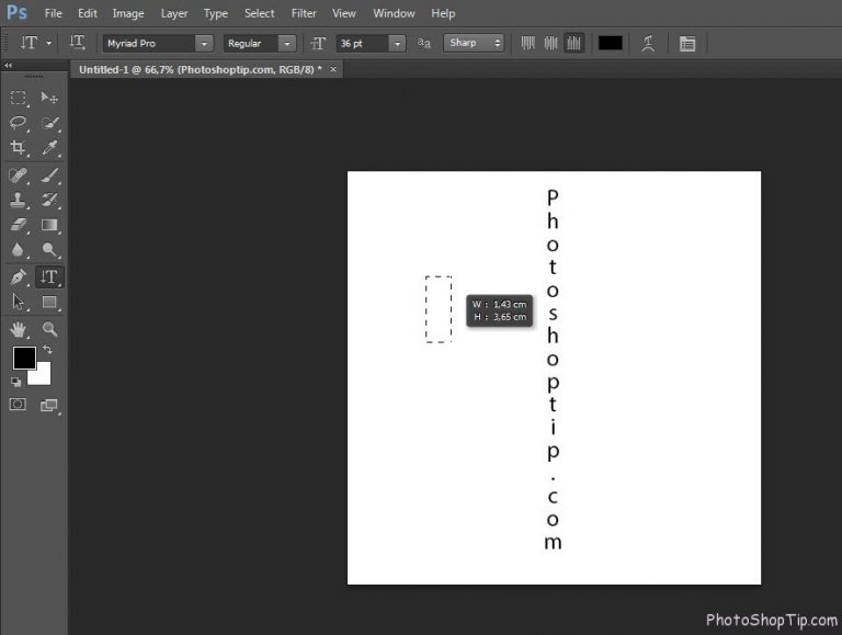 How to make vertical text in Photoshop CS6 - #!/DevDude/